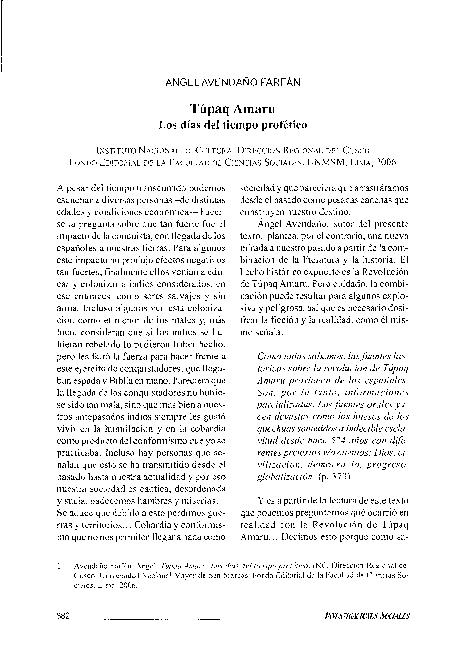 (PDF) Túpaq Amaru J .os días del tiempo profético