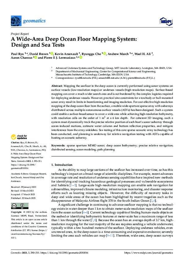 (PDF) A Wide-Area Deep Ocean Floor Mapping System: Design and Sea Tests