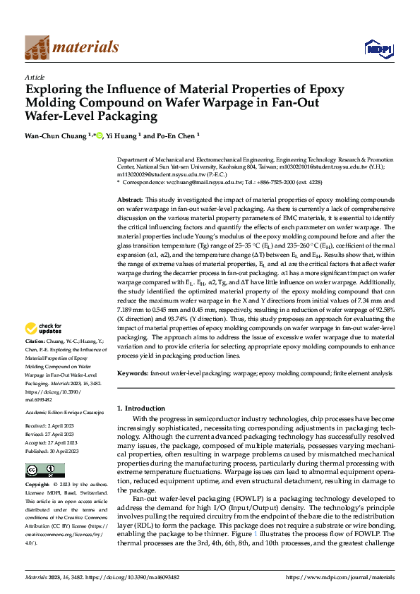 (PDF) Exploring the Influence of Material Properties of Epoxy Molding ...