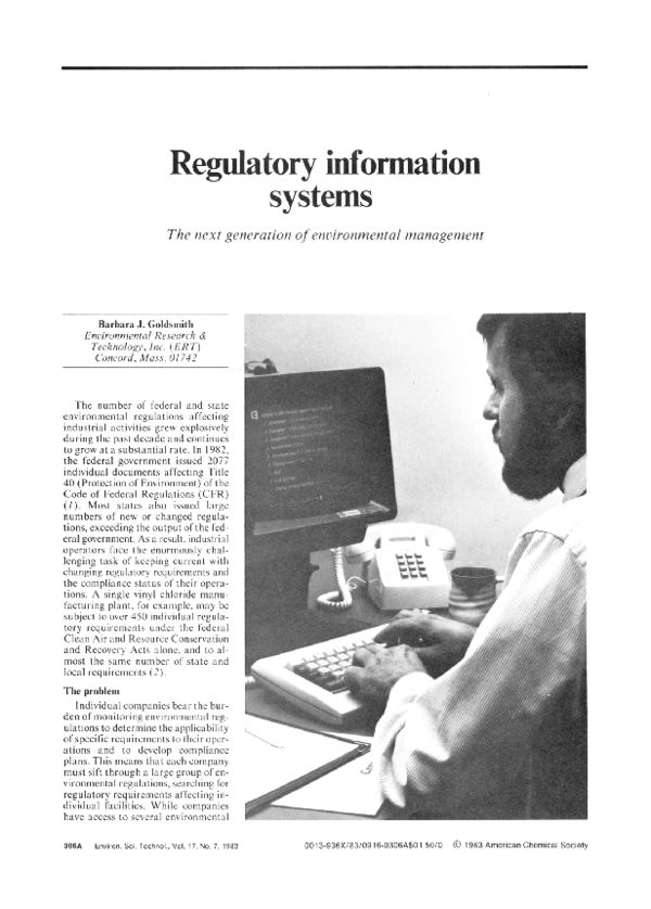 (PDF) Regulatory information systems