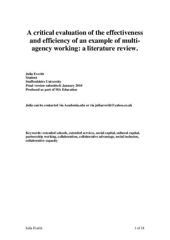 (PDF) A critical evaluation of the effectiveness and efficiency of ...