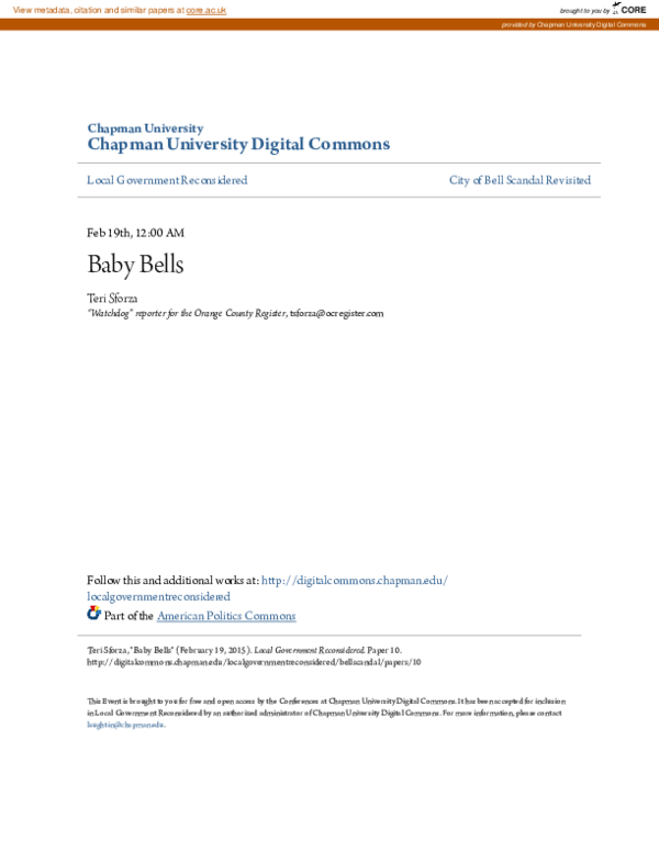 (PDF) Baby Bells