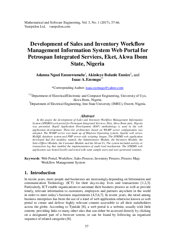 (PDF) Development of Sales and Inventory Workflow Management ...
