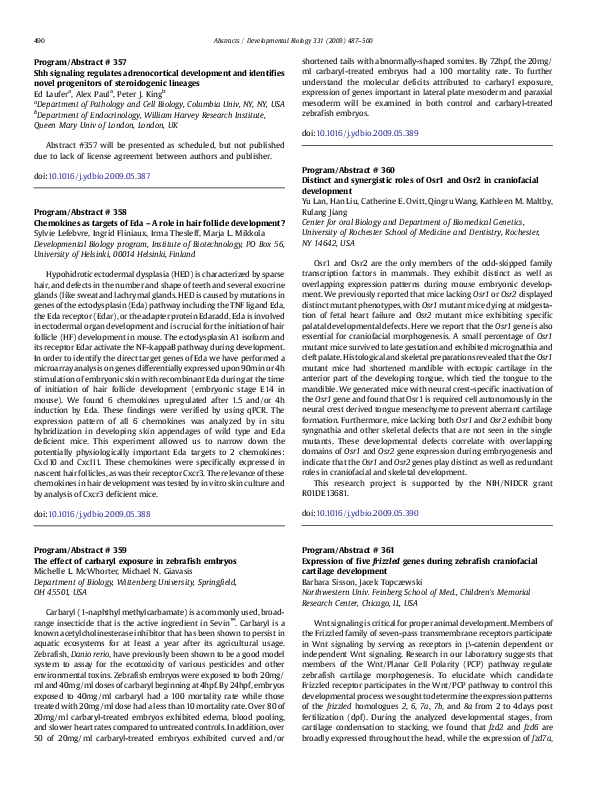 Pdf Distinct And Synergistic Roles Of Osr1 And Osr2 In Craniofacial Development 