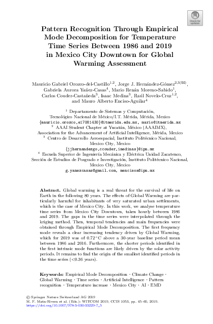(PDF) Pattern Recognition Through Empirical Mode Decomposition for ...