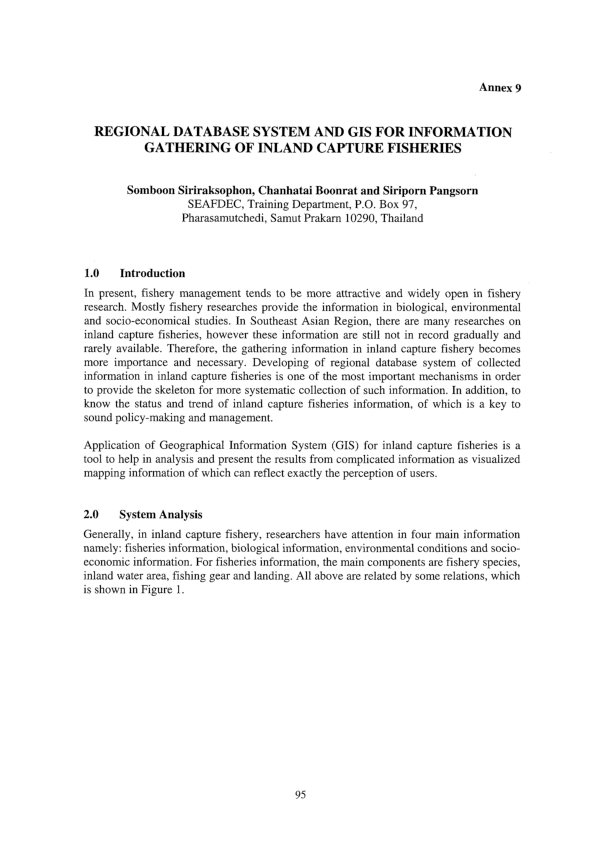 (PDF) Regional database system and GIS for information gathering of ...