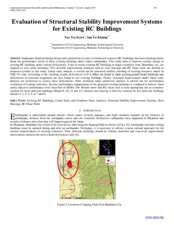 (PDF) Evaluation of Structural Stability Improvement Systems for ...