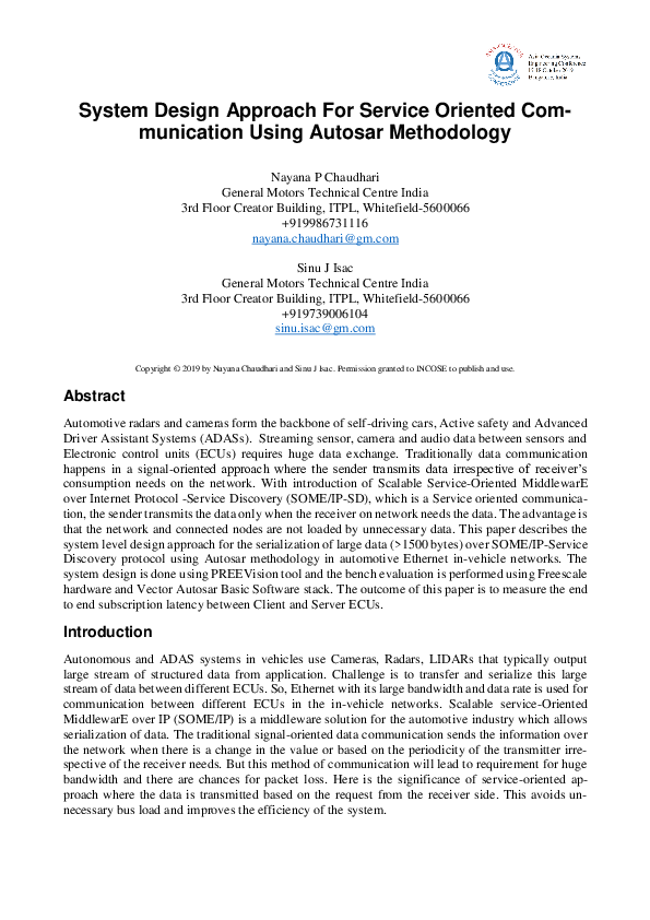 Pdf System Design Approach For Service Oriented Communication Using