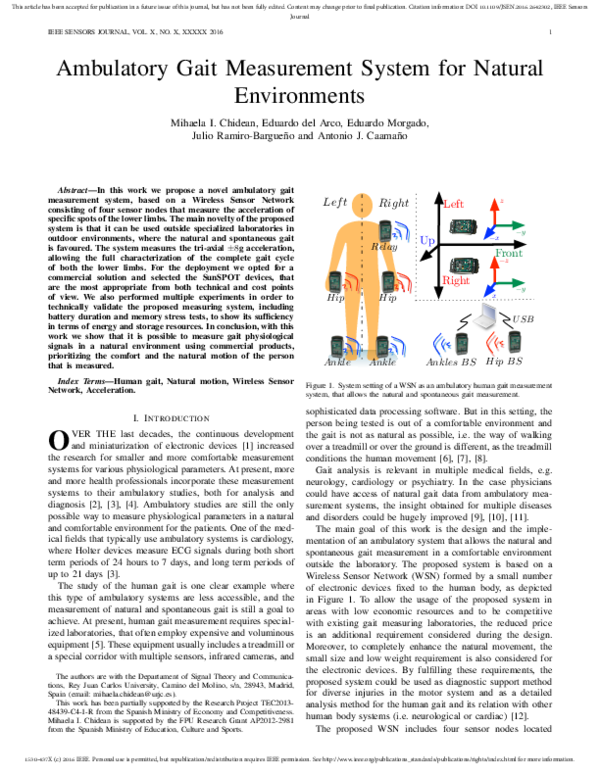 (PDF) Ambulatory Gait Measurement System for Natural Environments