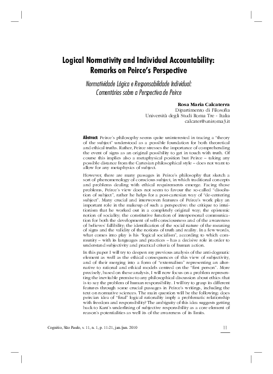 (PDF) Logical normativity and individual accountability: remarks on ...
