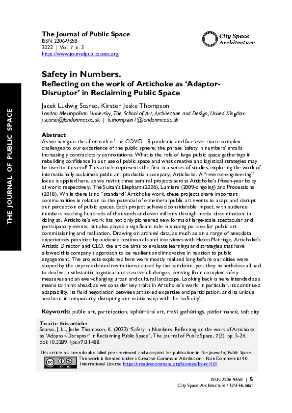 (PDF) Safety in Numbers
