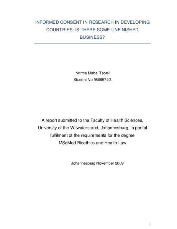 (PDF) Authorship Declaration of a Research Report