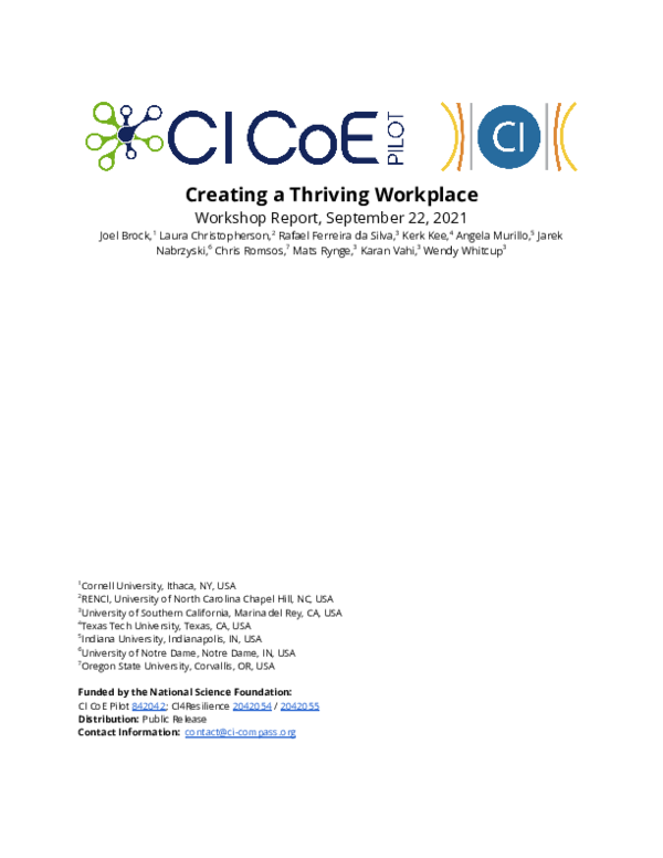 (PDF) CI CoE and CI4Resilience's Creating a Thriving Workplace Workshop ...