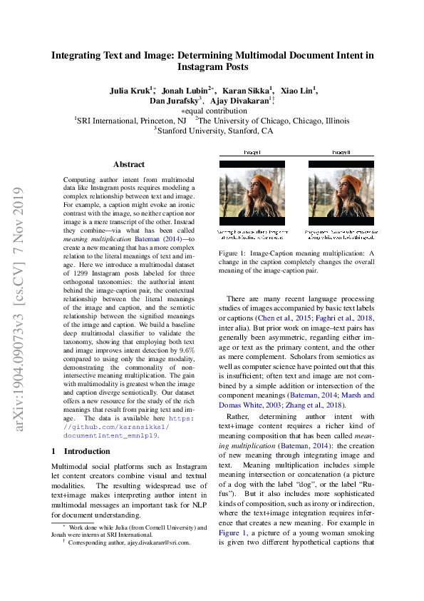 Pdf Integrating Text And Image Determining Multimodal Document
