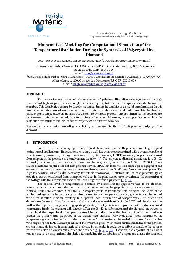 (PDF) Mathematical modeling for computational simulation of the temperature distribution during ...