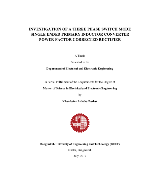 (PDF) Investigation of a three phase switch mode single ended primary inductor converter power ...