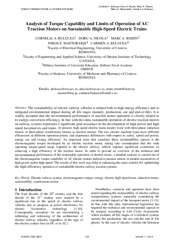 (PDF) Analysis of Torque Capability and Limits of Operation of AC ...
