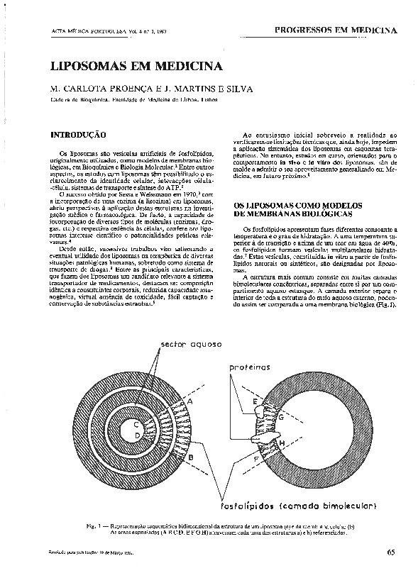 (PDF) [Liposomes in medicine]