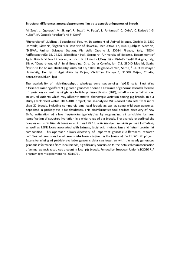 (PDF) Structural differences among pig genomes illustrate genetic ...