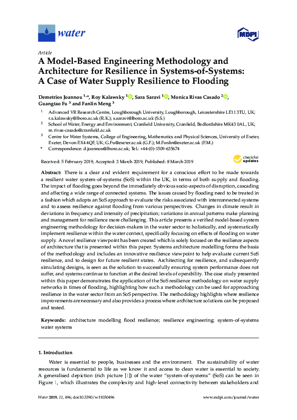 (PDF) A Model-Based Engineering Methodology and Architecture for Resilience in Systems-of ...