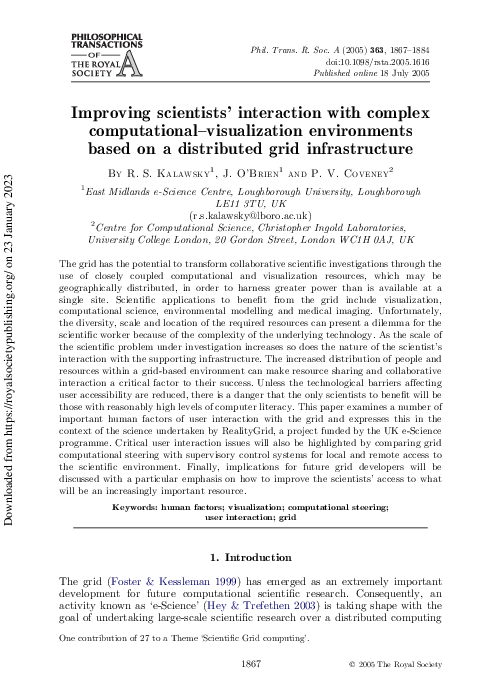 (PDF) Improving scientists' interaction with complex computational–visualization environments ...
