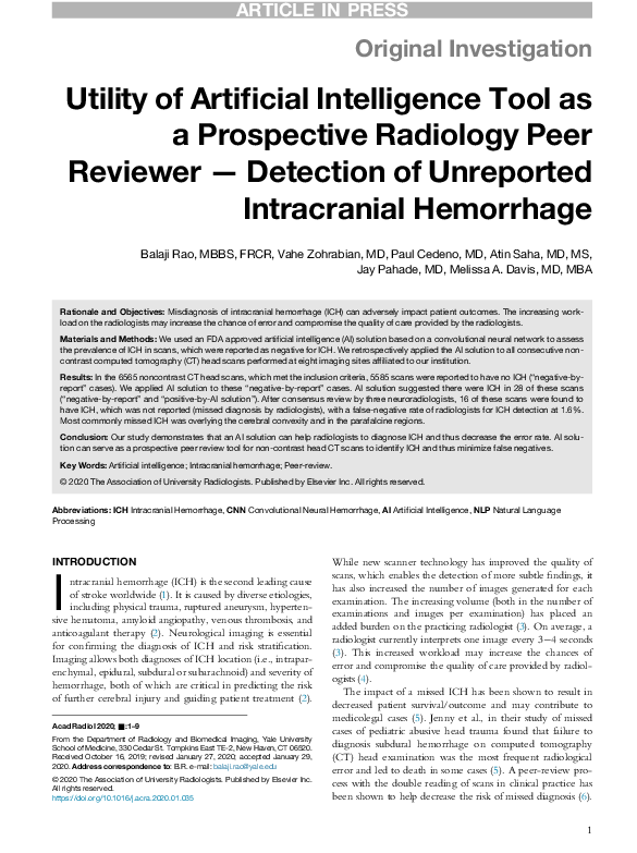 (PDF) Utility of Artificial Intelligence Tool as a Prospective ...