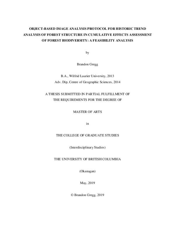 (PDF) Object-based image analysis protocol for historic trend analysis of forest structure in ...