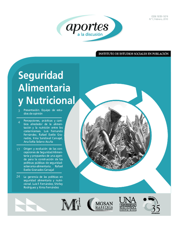 (PDF) Seguridad Alimentaria y Nutricional
