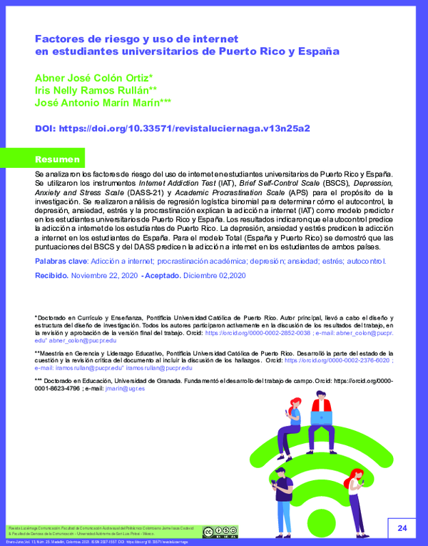 (PDF) Factores de riesgo y uso de internet en estudiantes ...