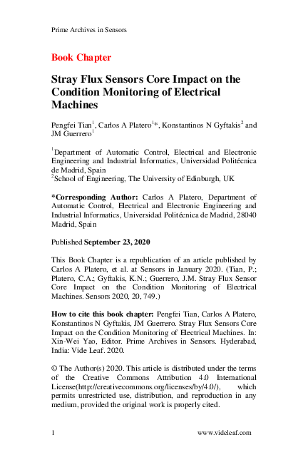 (PDF) Stray Flux Sensors Core Impact on the Condition Monitoring of Electrical Machines