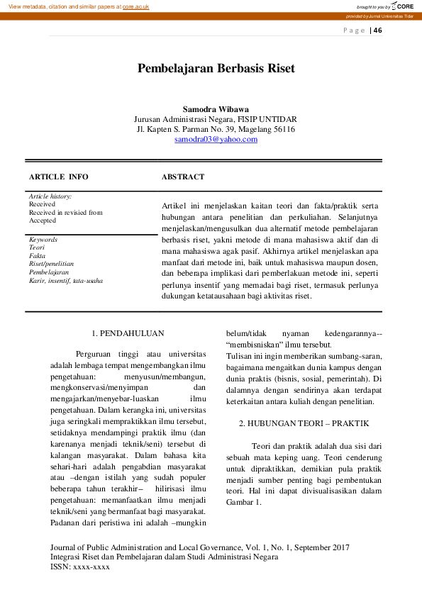 (PDF) Pembelajaran Berbasis Riset