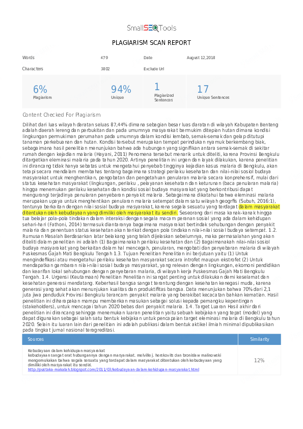 (PDF) Plagiarism Scan Report | sri permata - Academia.edu