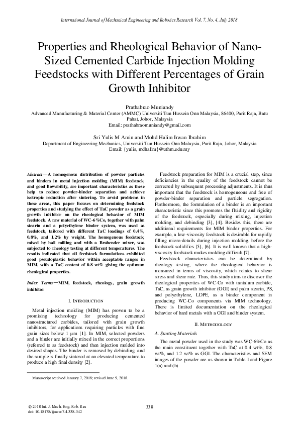 (PDF) Properties and Rheological Behavior of Nano-Sized Cemented ...