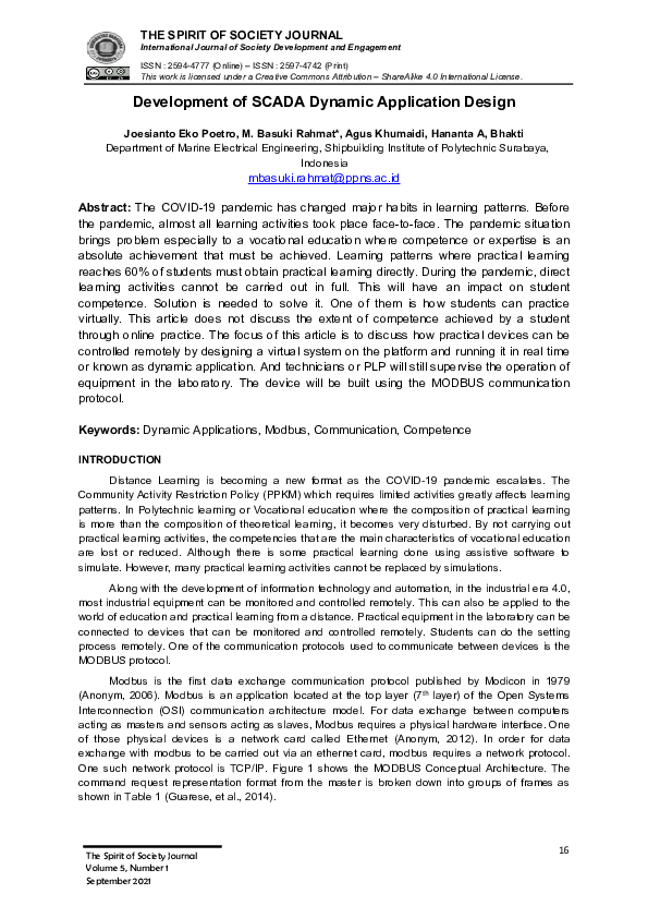 (PDF) Development of SCADA Dynamic Application Design