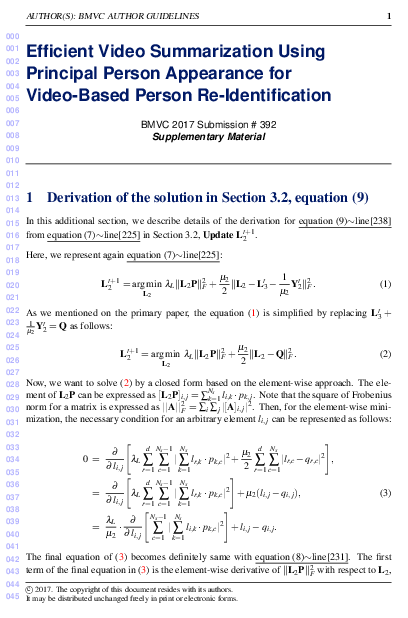 (PDF) Efficient Video Summarization Using Principal Person Appearance for Video-Based Person Re ...