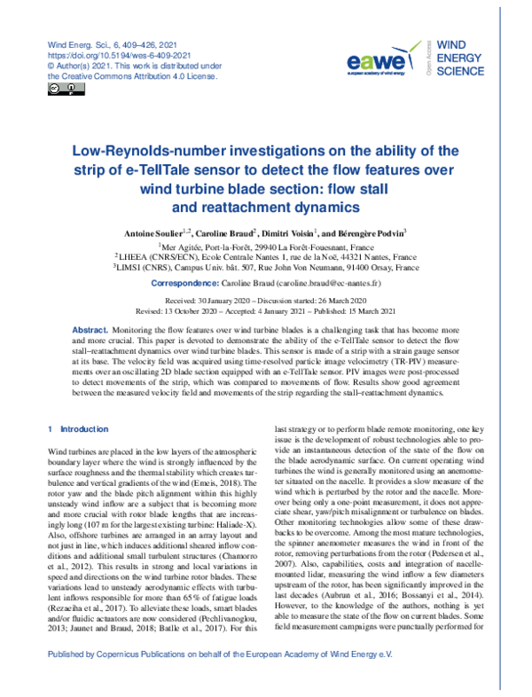 (PDF) Low-Reynolds-number investigations on the ability of the strip of ...
