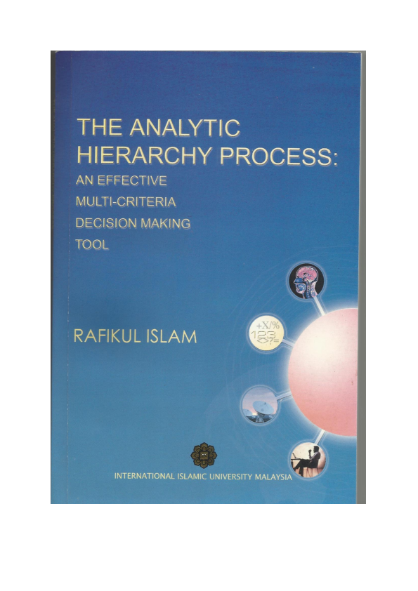 (PDF) The analytic hierarchy process: an effective multi-criteria decision making tool | Rafikul ...