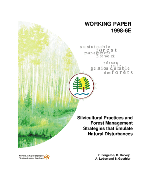 (PDF) Silvicultural practices and forest management strategies that ...