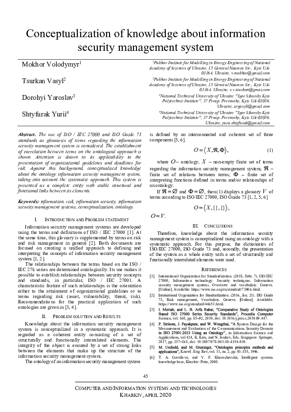 (PDF) Conceptualization of knowledge about information security ...