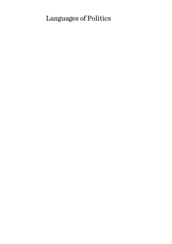 (PDF) Languages of Politics