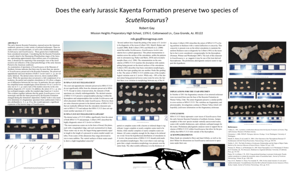 (PDF) Does the early Jurassic Kayenta Formation preserve two species of ...