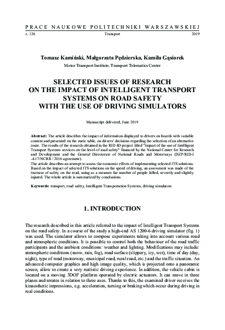 (PDF) Selected issues of research on the impact of intelligent ...