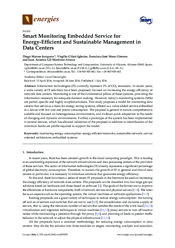 (PDF) Smart Monitoring Embedded Service for Energy-Efficient and ...