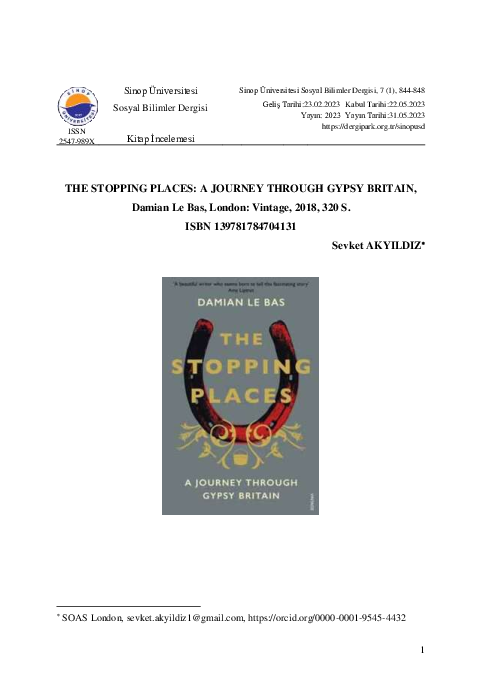(PDF) Damien Le Bas, THE STOPPING PLACES: A Journey Through Gypsy ...
