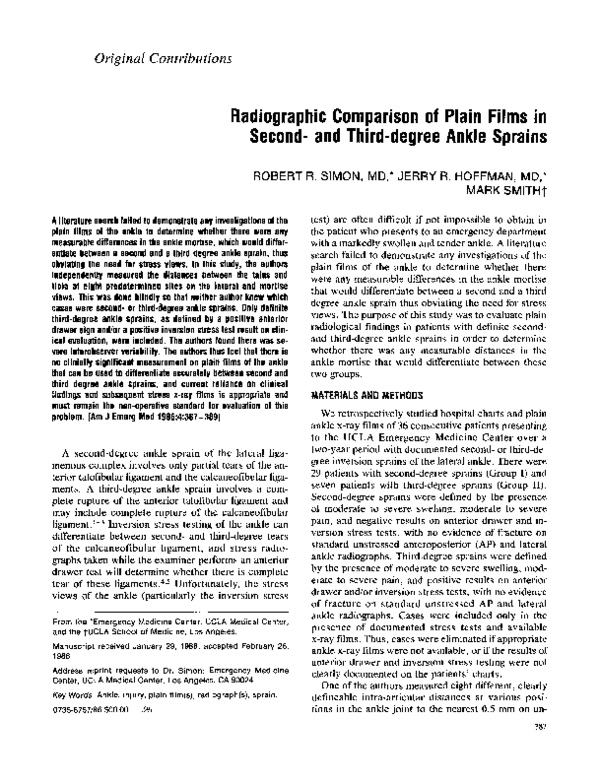 (PDF) Radiographic comparison of plain films in second- and third ...