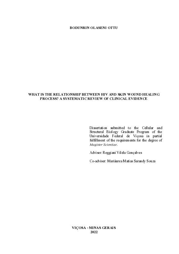 (PDF) What is the relationship between HIV and skin wound healing ...