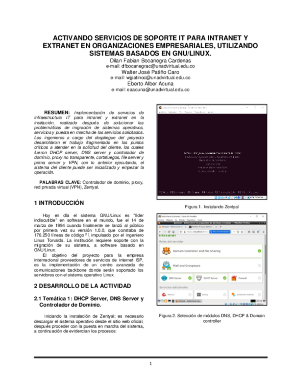 (PDF) Activando servicios de soporte It para intranet y extranet en ...