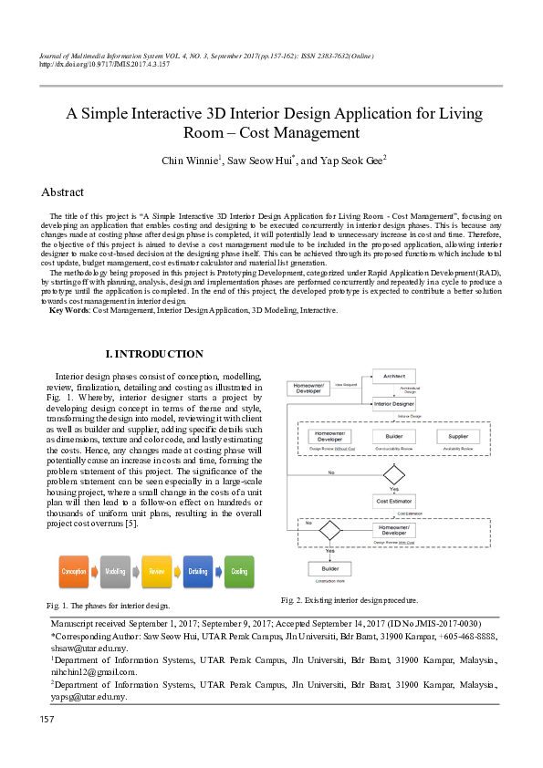 (PDF) A Simple Interactive 3D Interior Design Application for Living ...