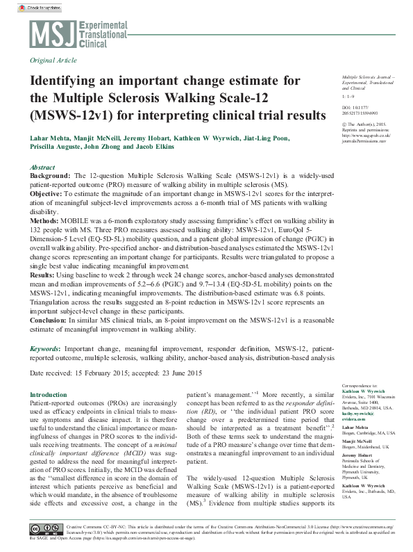 (PDF) Identifying an important change estimate for the Multiple ...
