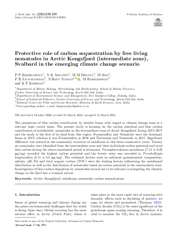 (PDF) Protective role of carbon sequestration by free living nematodes ...